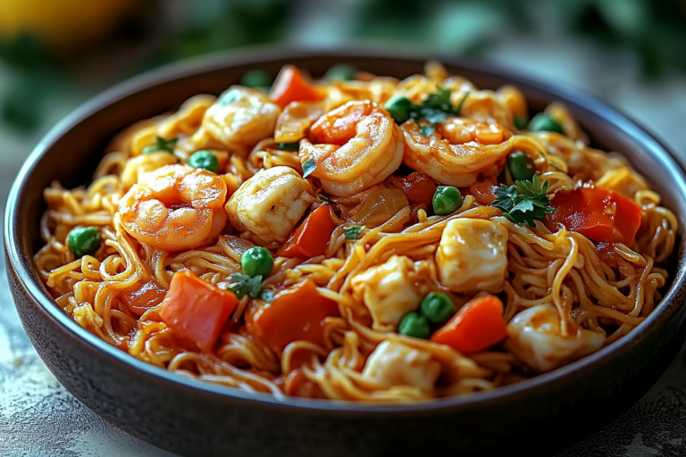 Filipino Pancit: A Classic Stir-Fried Noodle Dish with Pork, Vegetables ...