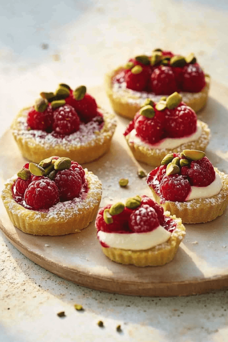 Pistachio Raspberry Tartlets: A Delicious and Elegant Dessert Recipe