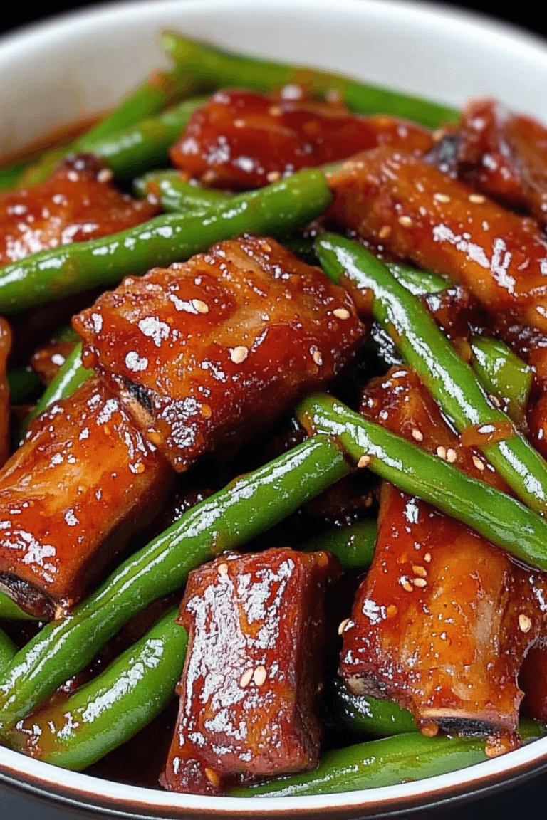 Spare Ribs with Green Beans Recipe: Tender, Succulent, and Flavorful