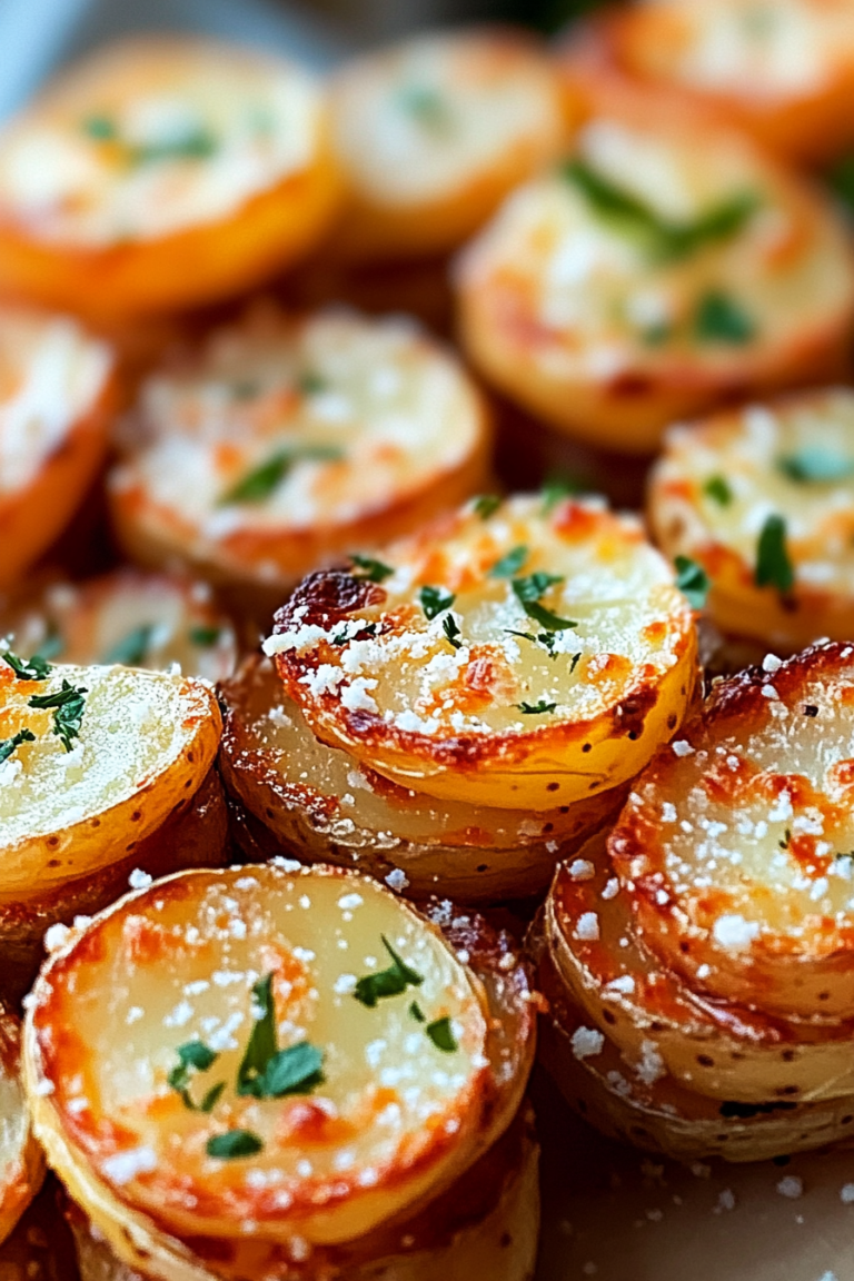 Mini Baked Parmesan Potato Rounds Recipe - Valentina Recipes