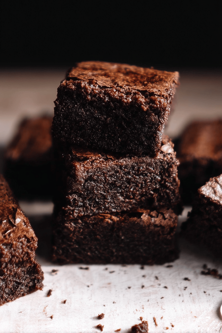 Fudgy Brownies Recipe with Crackly Tops and Rich Flavor