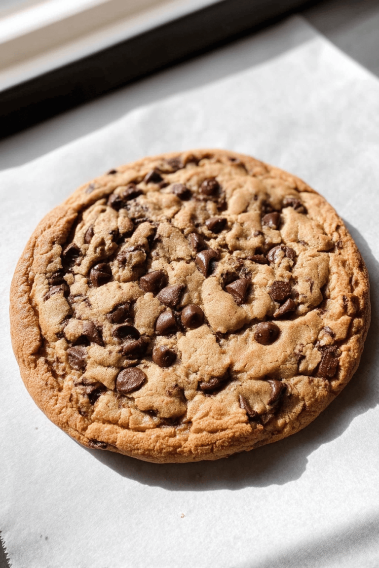 Giant Chocolate Chip Cookie Recipe – Soft and No Chill Needed