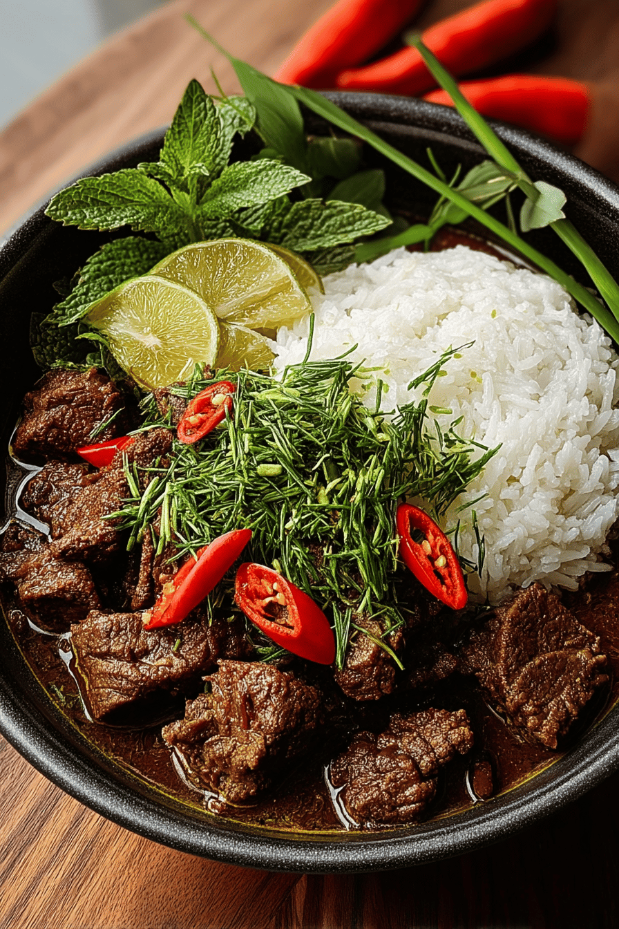 Beef Rendang Easy Recipe for Beginners and Home Cooks