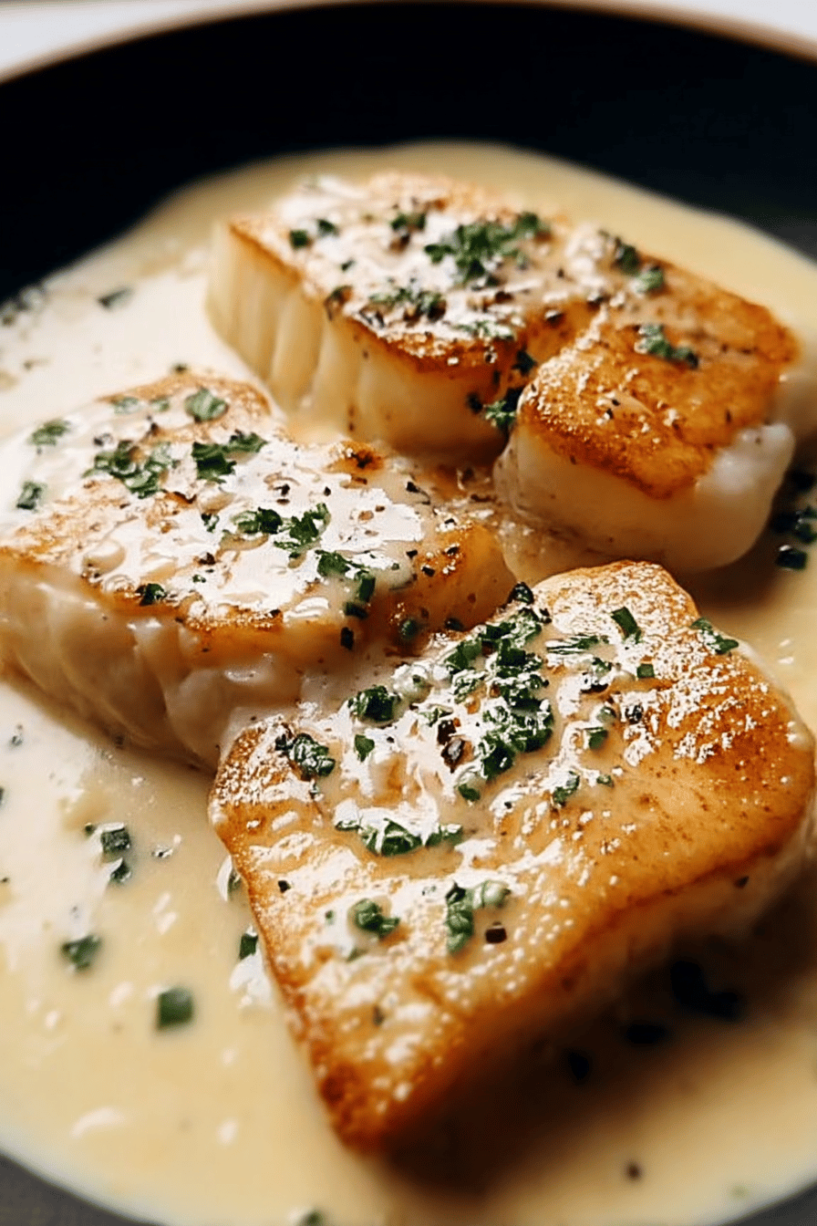 Pan-Seared Fish with Creamy Lemon Butter Sauce Recipe