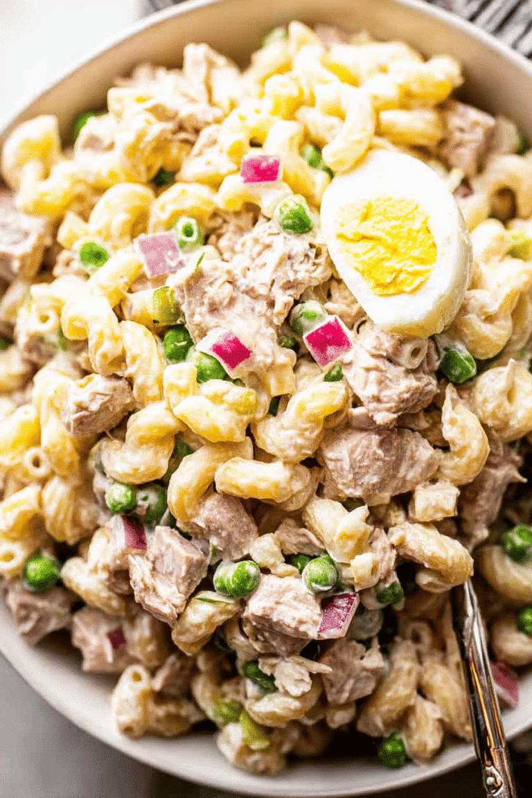 Tuna Macaroni Salad Easy Creamy Recipe 5 Ingredients